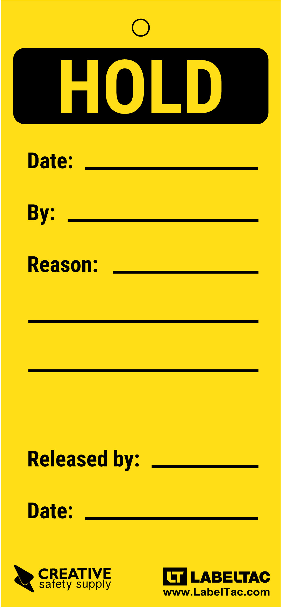 Hold Tag | Creative Safety Supply