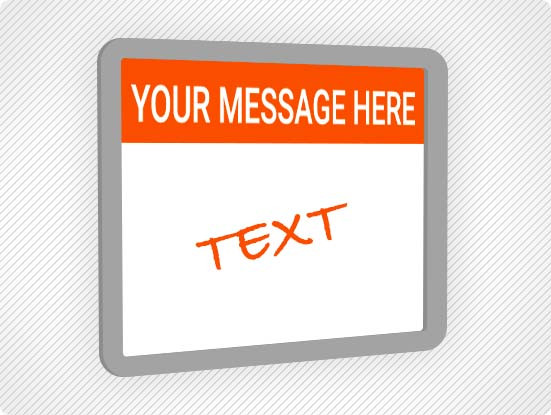 Custom 11 x 14 Dry Erase Whiteboard - Creative Safety Supply