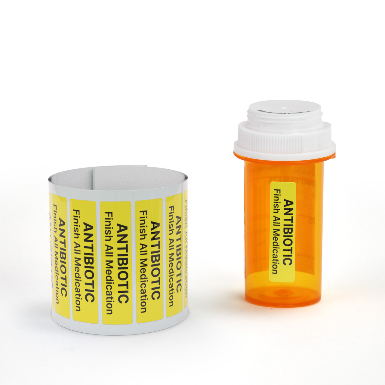 Antibiotic Finish All Medication - Pharmaceutical Auxiliary Label ...