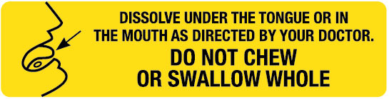 Dissolve Under the Tongue Or In The Mouth As Directed By Your Doctor ...