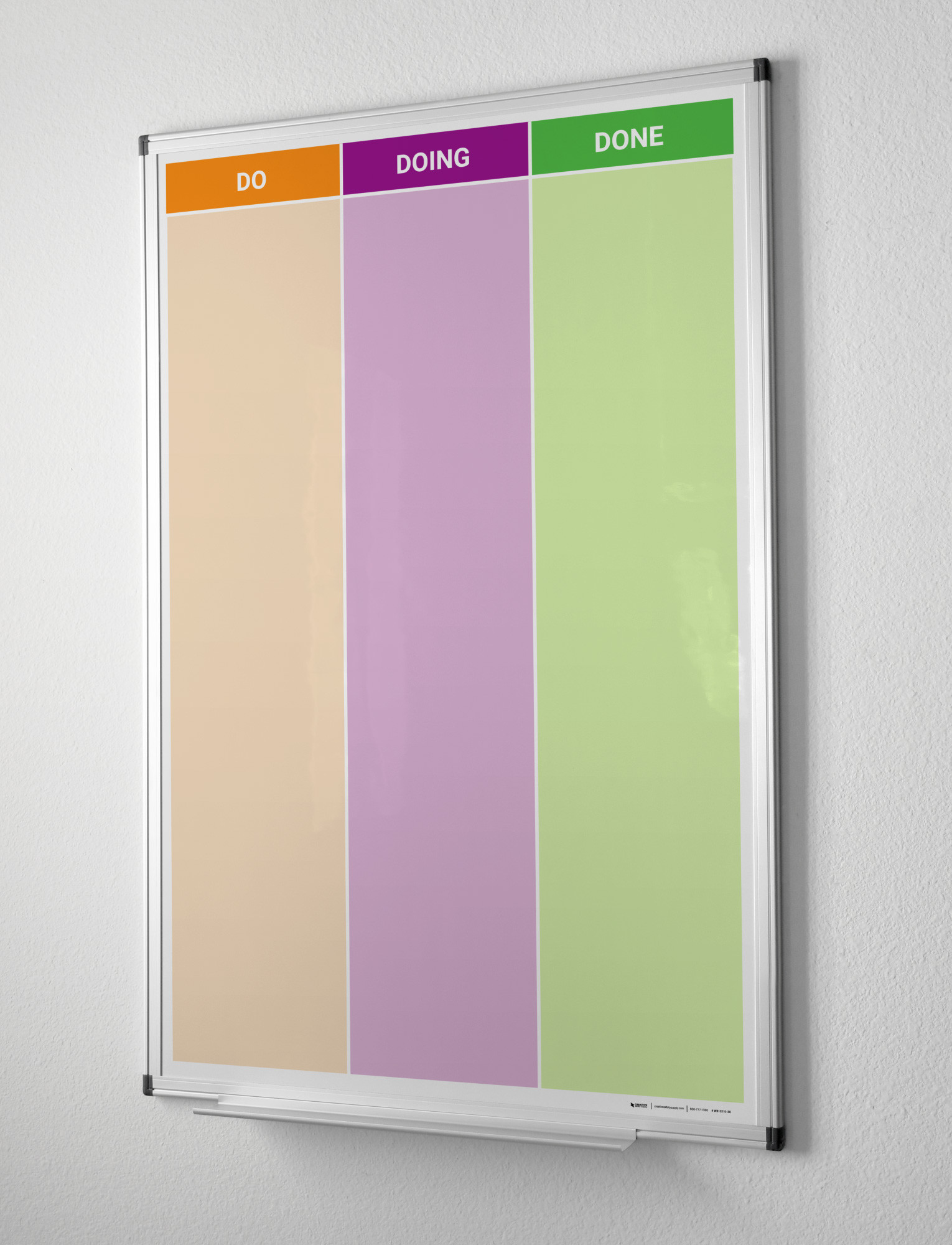 Do - Doing - Done Portrait Whiteboard