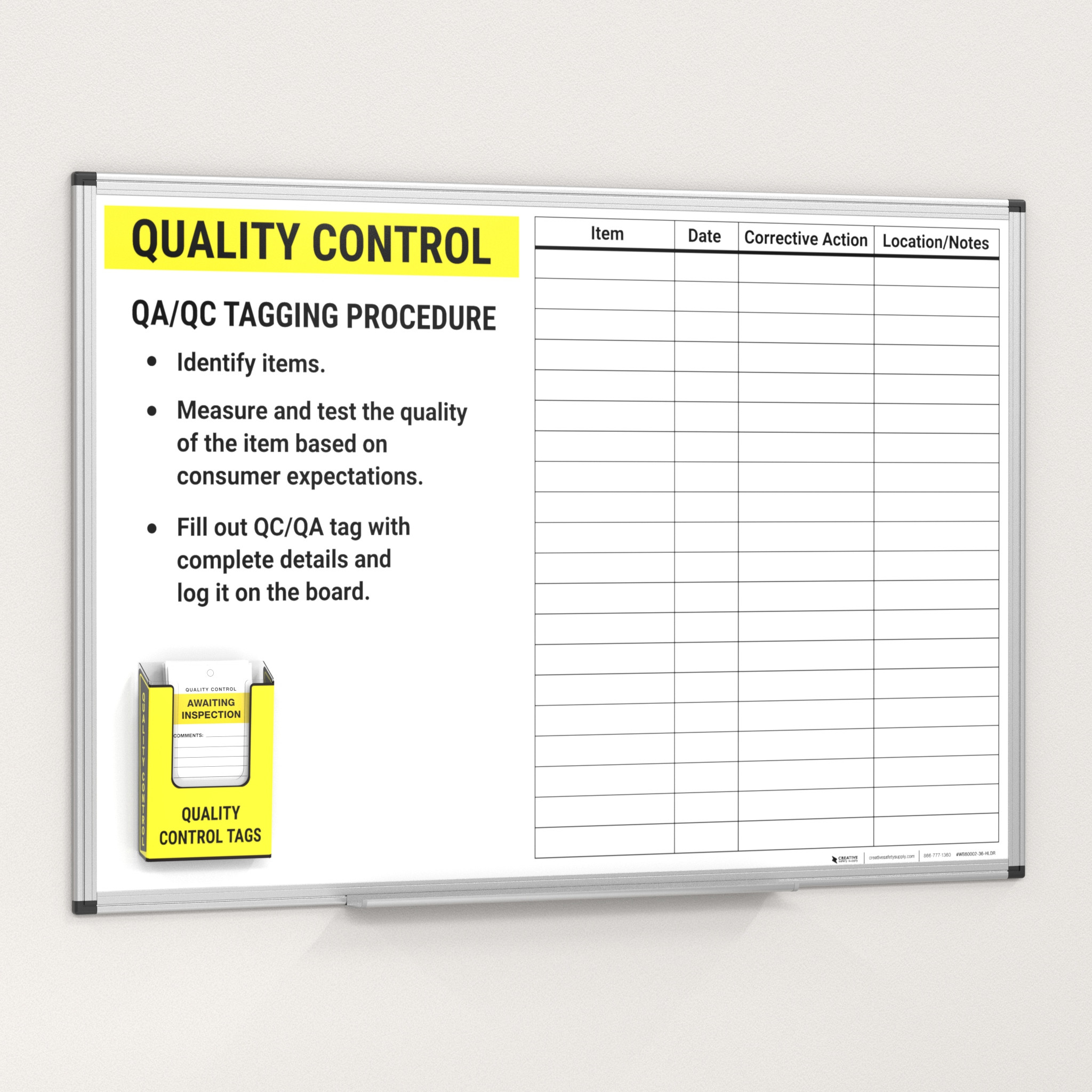 Quality Control - 36X24 Tag Station
