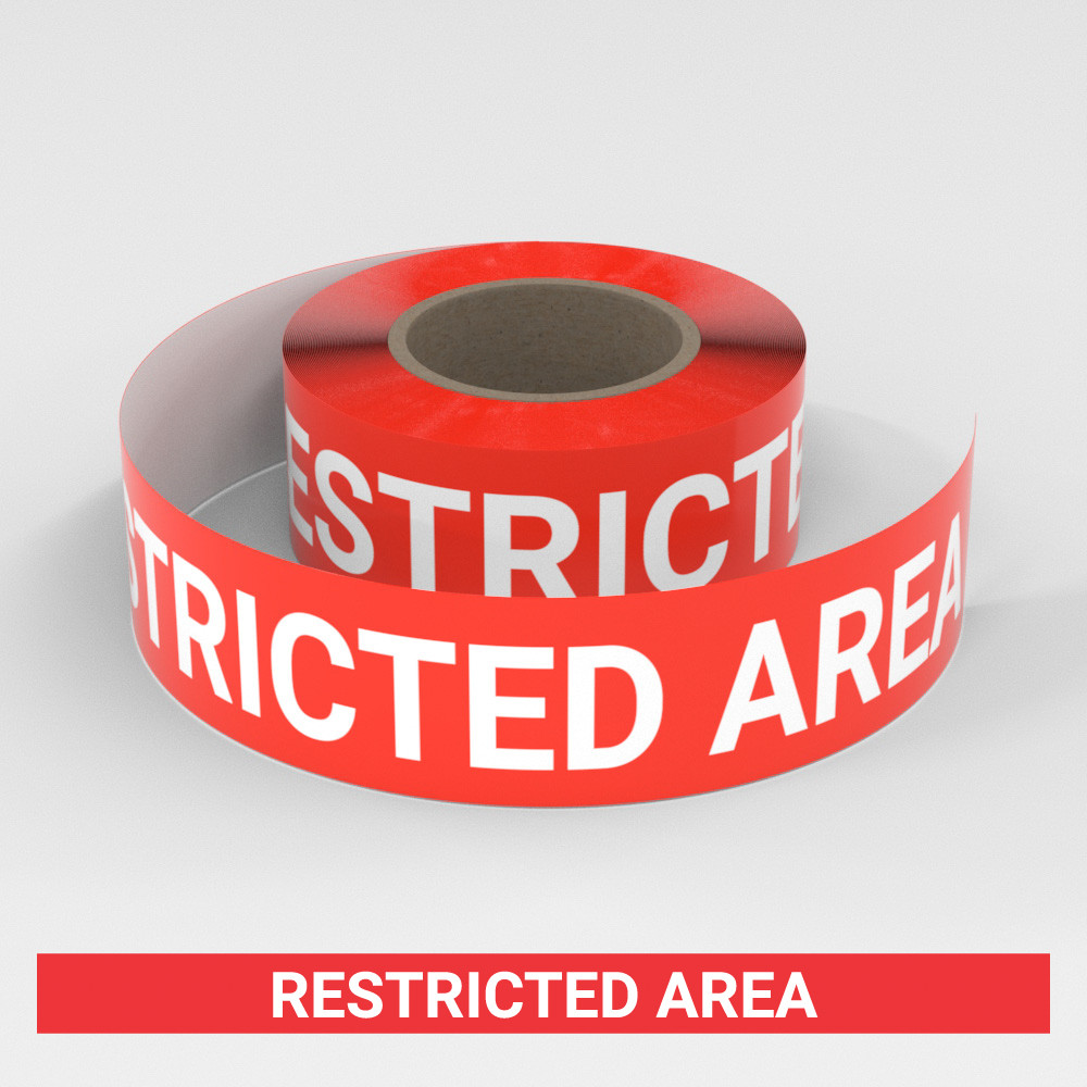 Restricted Area - Smart Stripe Inline Printed Floor Tape | Creative ...