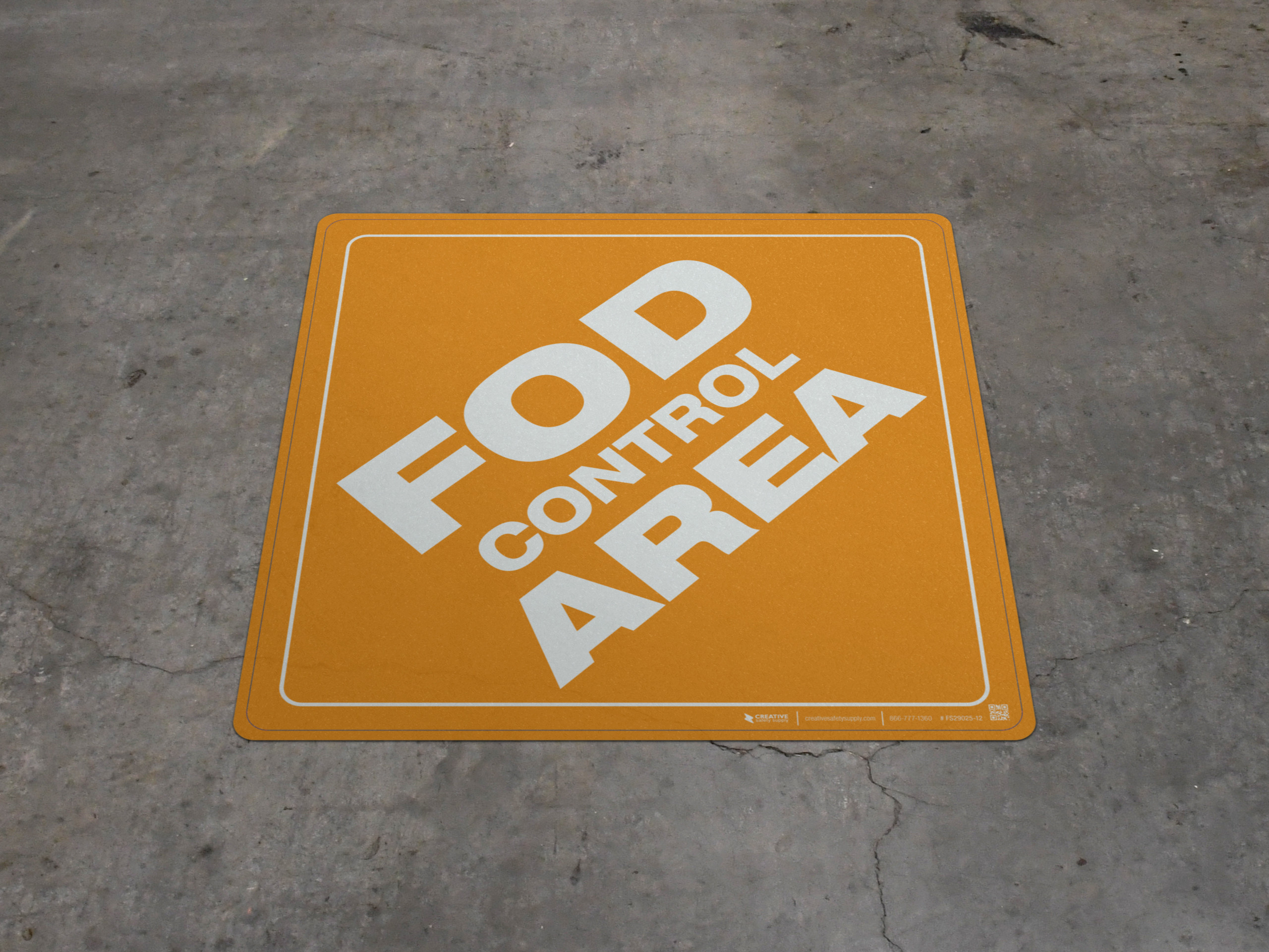 FOD Control Area Type B (Floor Sign) | Creative Safety Supply