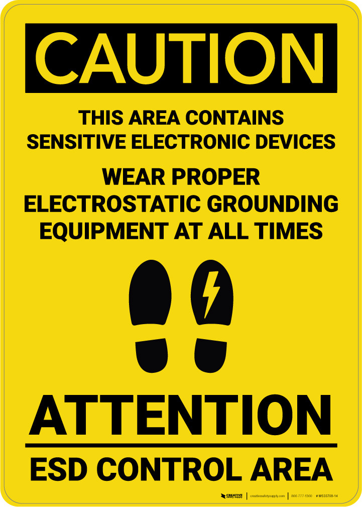ESD + Anti-Static Signs | Creative Safety Supply