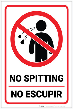 Do Not Spit Signage