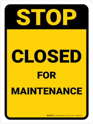 Temporarily Closed For Maintenance
