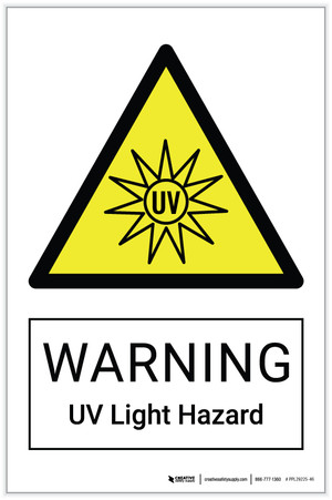 Ultraviolet Hazard Symbol