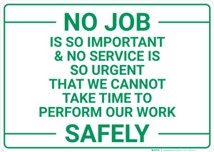 No Job Sign