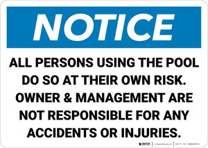 Pool Warning Signs | Creative Safety Supply