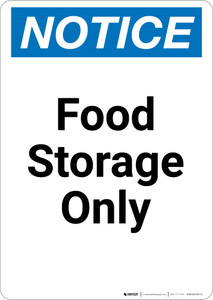 Food Storage Signs | Creative Safety Supply