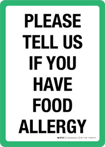 Food Allergy Signs | Creative Safety Supply