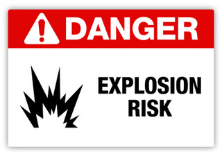 Danger - Explosion Risk Label