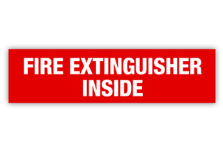 Fire Extinguisher Inside Label