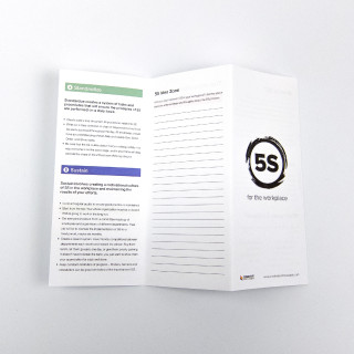 5S Steps Training Handout Z-Fold (25 pk) | Creative Safety Supply