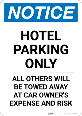 Hotel Signs | Creative Safety Supply