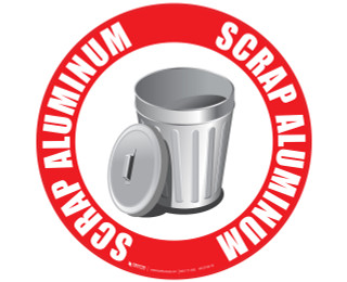 Scrap Aluminum - Floor Sign | Creative Safety Supply
