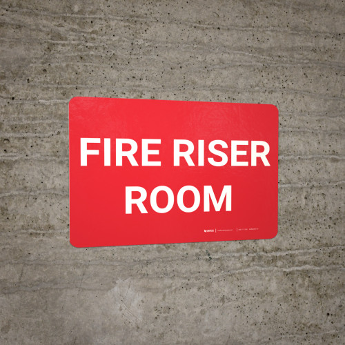 Fire Riser Room Landscape - Wall Sign