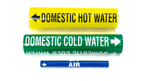 Lab Waste Pipe Marking Wrap