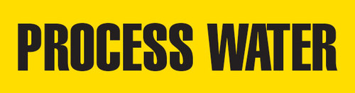 Process Water Pipe Marking Wrap (Yellow/Black)