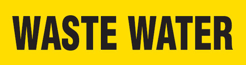 Waste Water Pipe Marking Wrap (Yellow/Black)