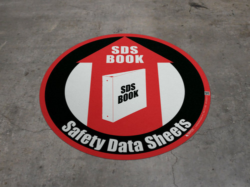 SDS Book Floor Sign