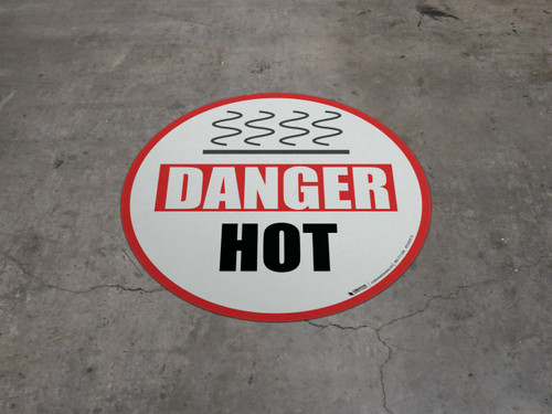 Danger Hot Floor Sign