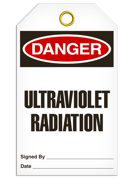 Danger Ultraviolet Tags