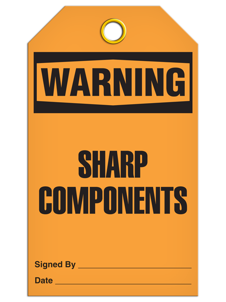 Warning Sharp Comp Tags