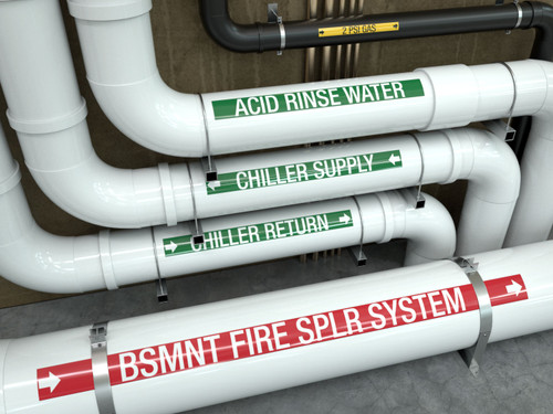 Liquid Refrigerant Pipe Label