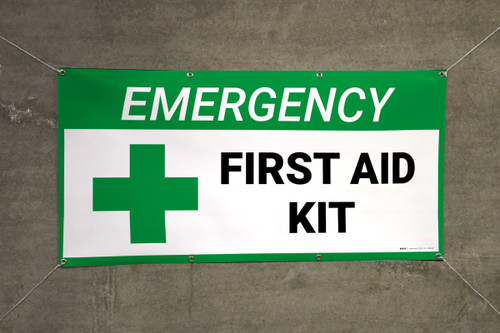 Emergency First Aid Kit Banner