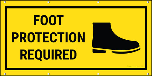 Foot Protection Required Banner