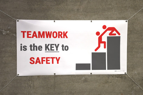 Teamwork is the KEY to Safety Banner
