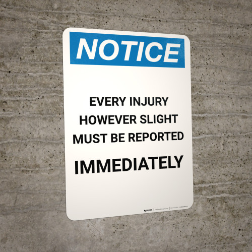 Notice: Equipment Out Of Service - Portrait Wall Sign