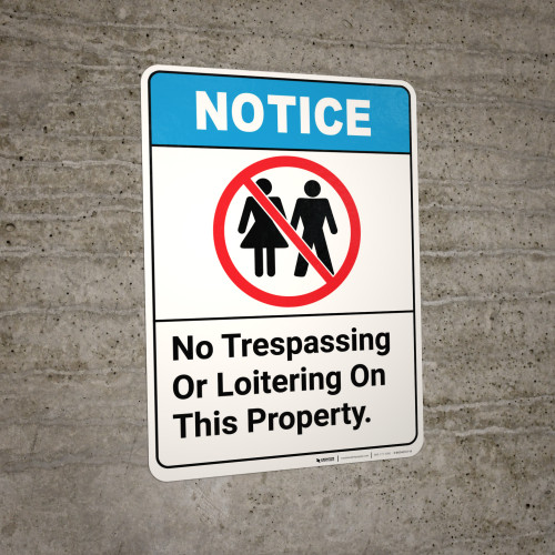Notice: No Truck Drivers Beyond This Point - Portrait Wall Sign ...