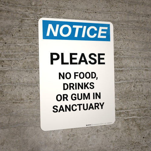 Notice: Please Remove All Jewelry - Portrait Wall Sign