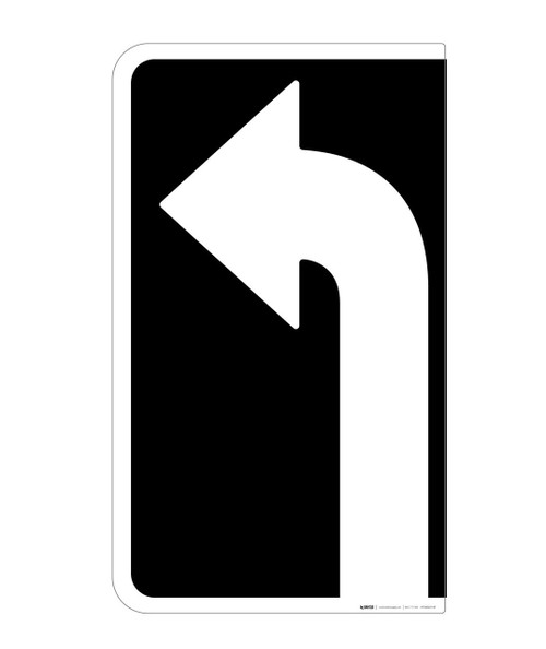 Left Turn Arrow - Floor Marking Sign