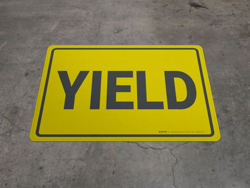 Yield - Floor Marking Sign