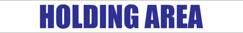 Holding Area - Inline Printed Floor Marking Tape | Creative Safety Supply