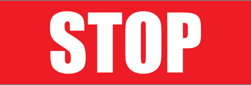 Stop - Inline Printed Floor Marking Tape