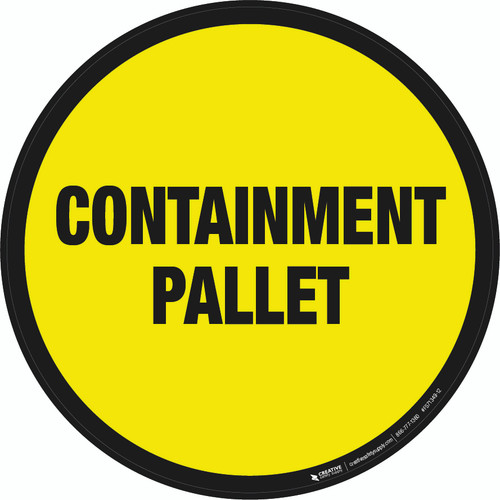Containment Pallet Floor Sign