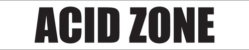 Acid Zone - Inline Printed Floor Marking Tape