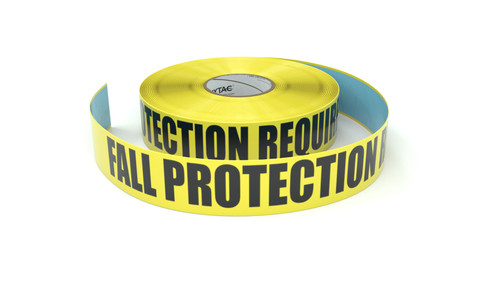 Fall Protection Required - Inline Printed Floor Marking Tape