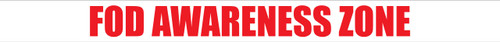 Fod Awareness Zone Inline Printed Floor Marking Tape