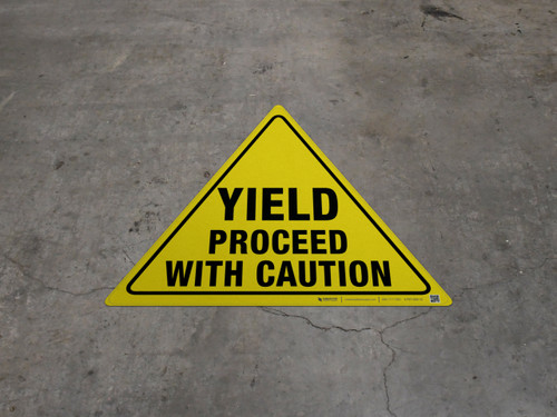 Proceed With Caution Road Signs