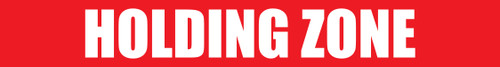 Holding Zone - Inline Printed Floor Marking Tape | Creative Safety Supply