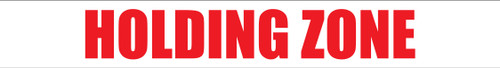 Holding Zone - Inline Printed Floor Marking Tape | Creative Safety Supply