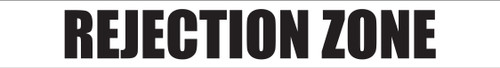 Rejection Zone - Inline Printed Floor Marking Tape