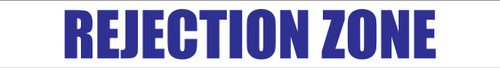 Rejection Zone - Inline Printed Floor Marking Tape