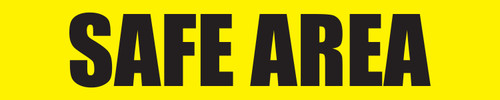Safe Area - Inline Printed Floor Marking Tape